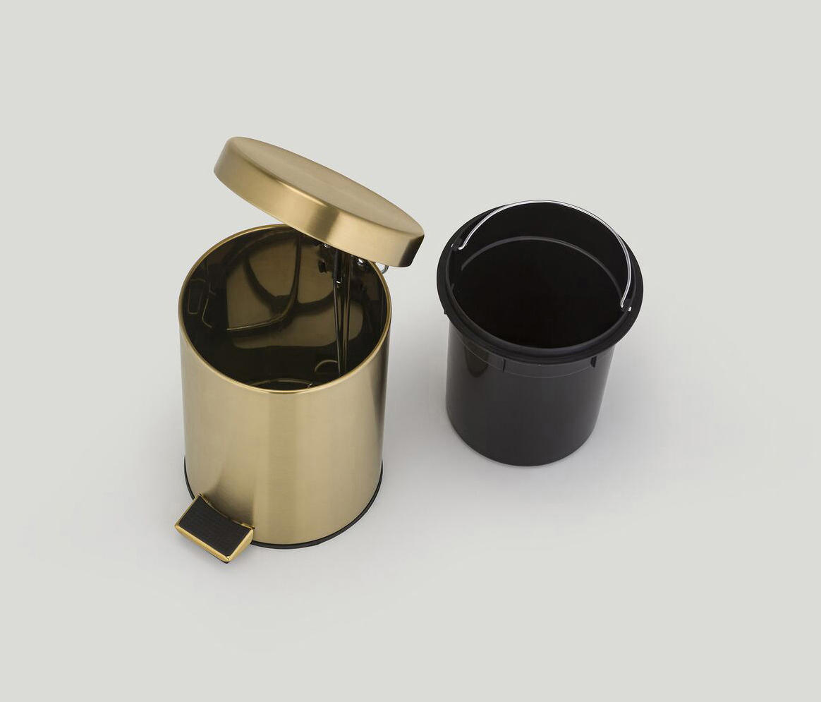 Hotel | Pedal Bin 3 Liter Brushed gold | Architonic