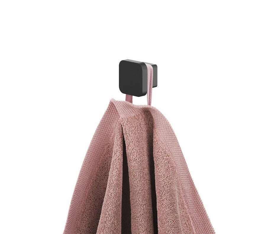 Topaz Black | Towel hook small Black | Architonic