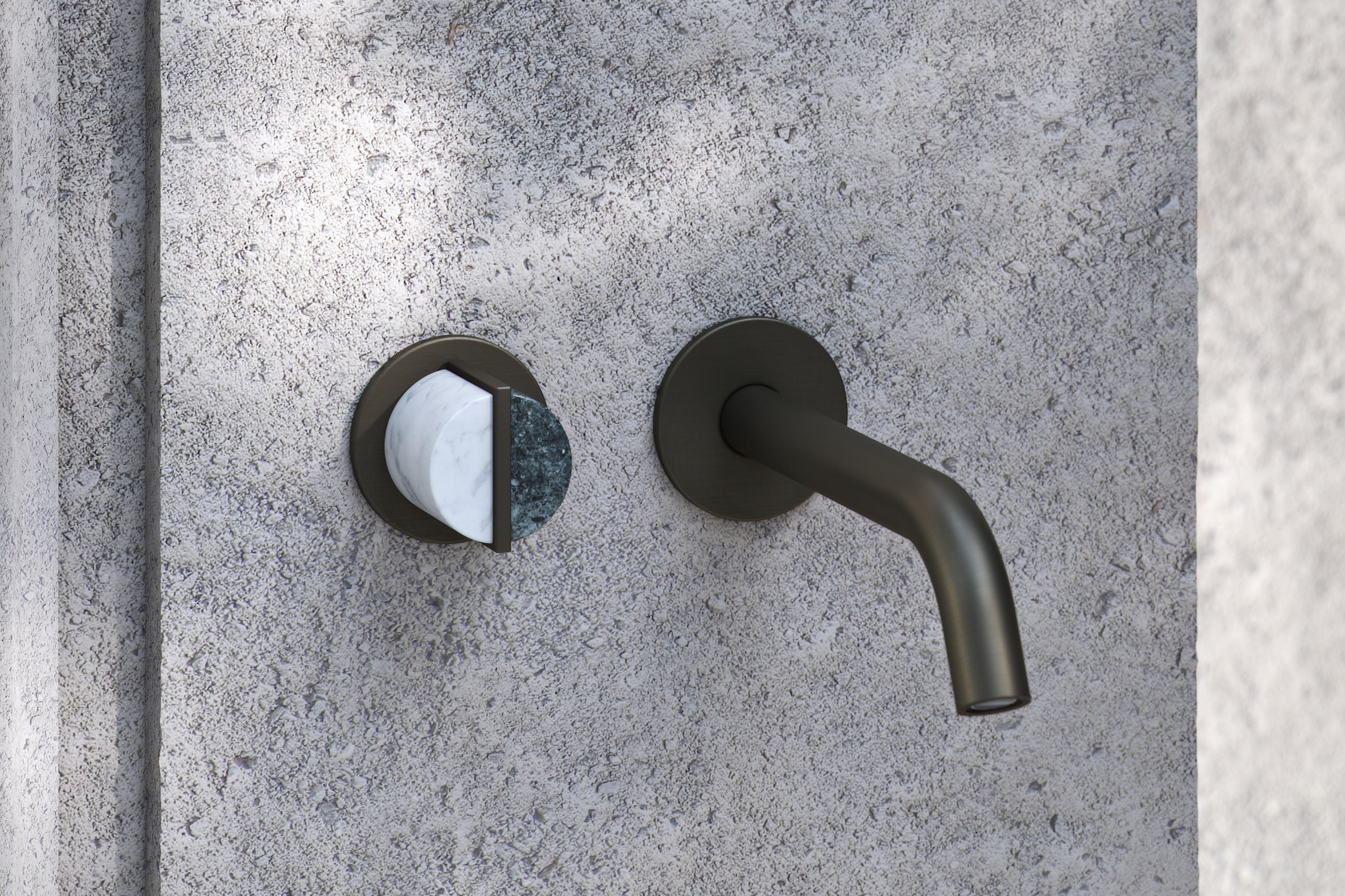 Wall Mounted 2 Hole Basin Platform with Long Spout | Architonic