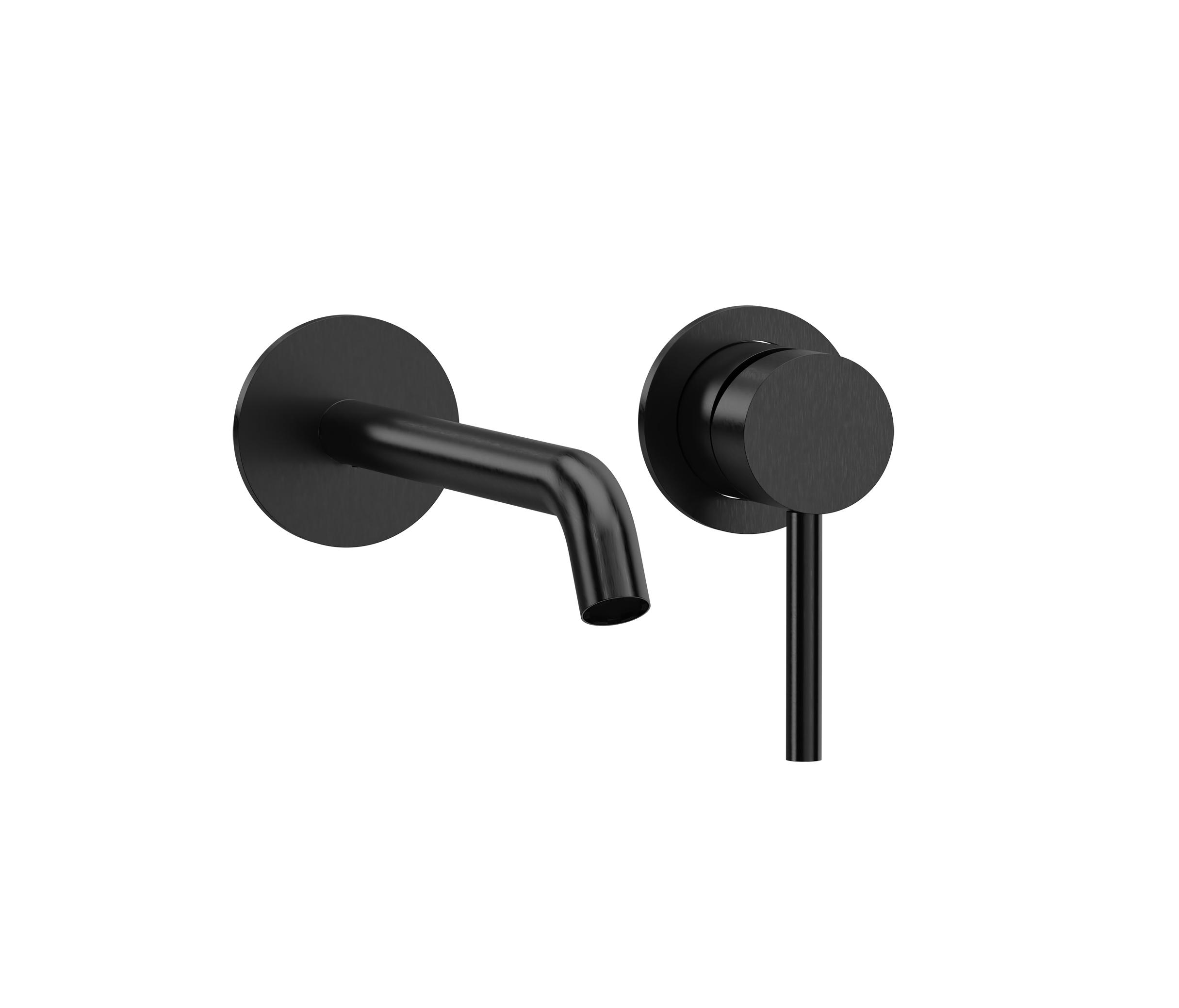 Radius | PVD Black Wall Mounted Manual Tap | Architonic