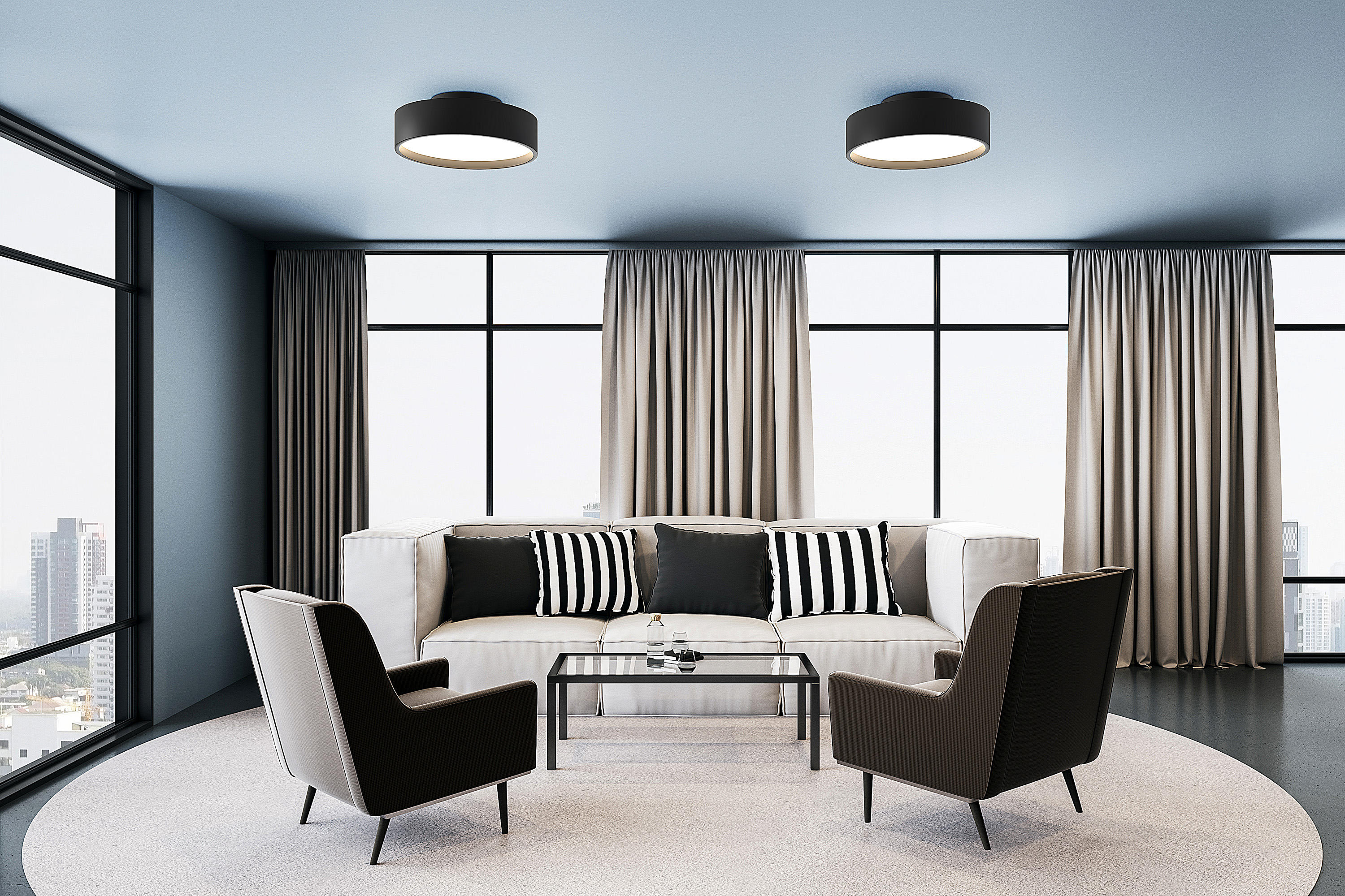 Flyer Ceiling Light, black | Architonic
