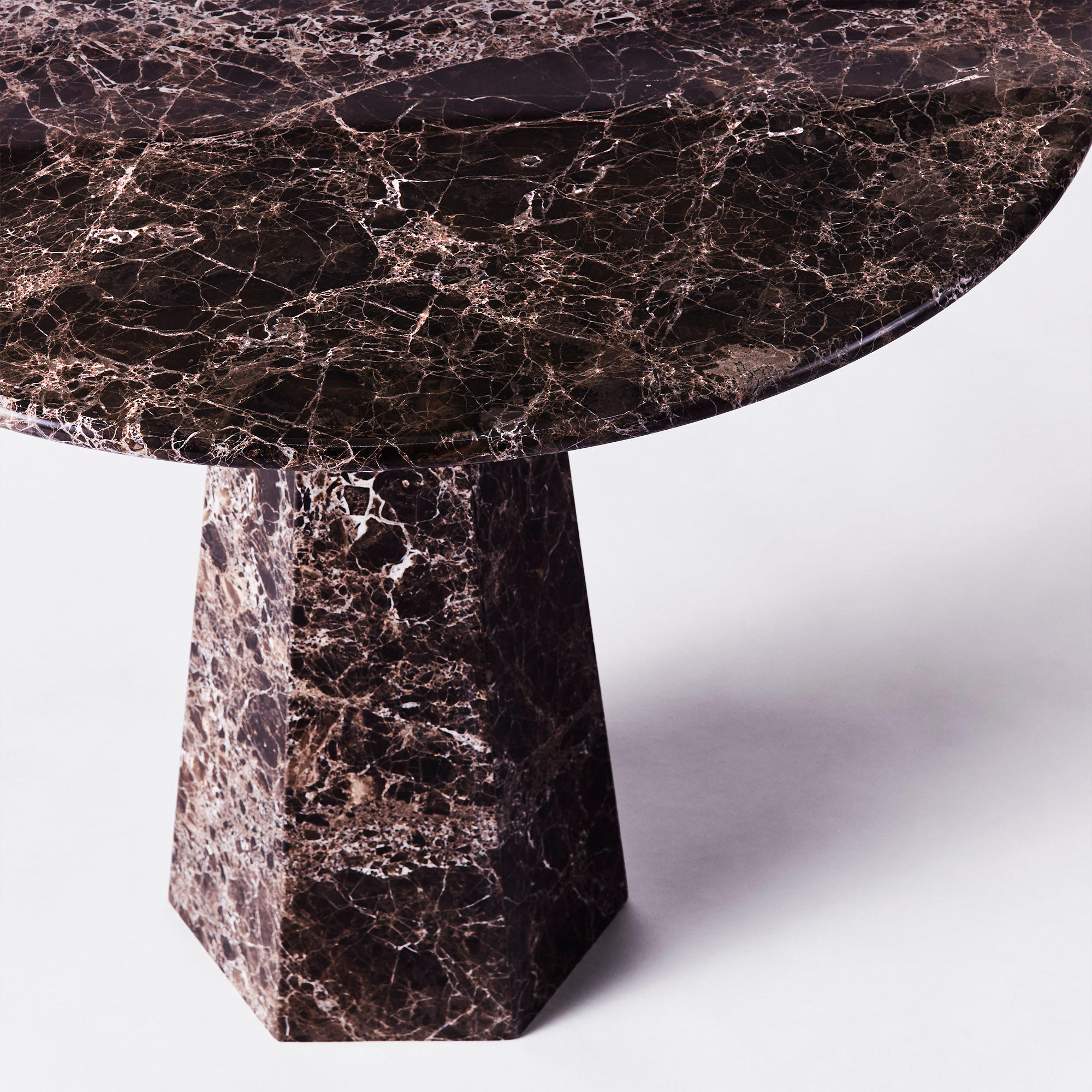 Hexagon Dining Table Dark Emperador 120 | Architonic