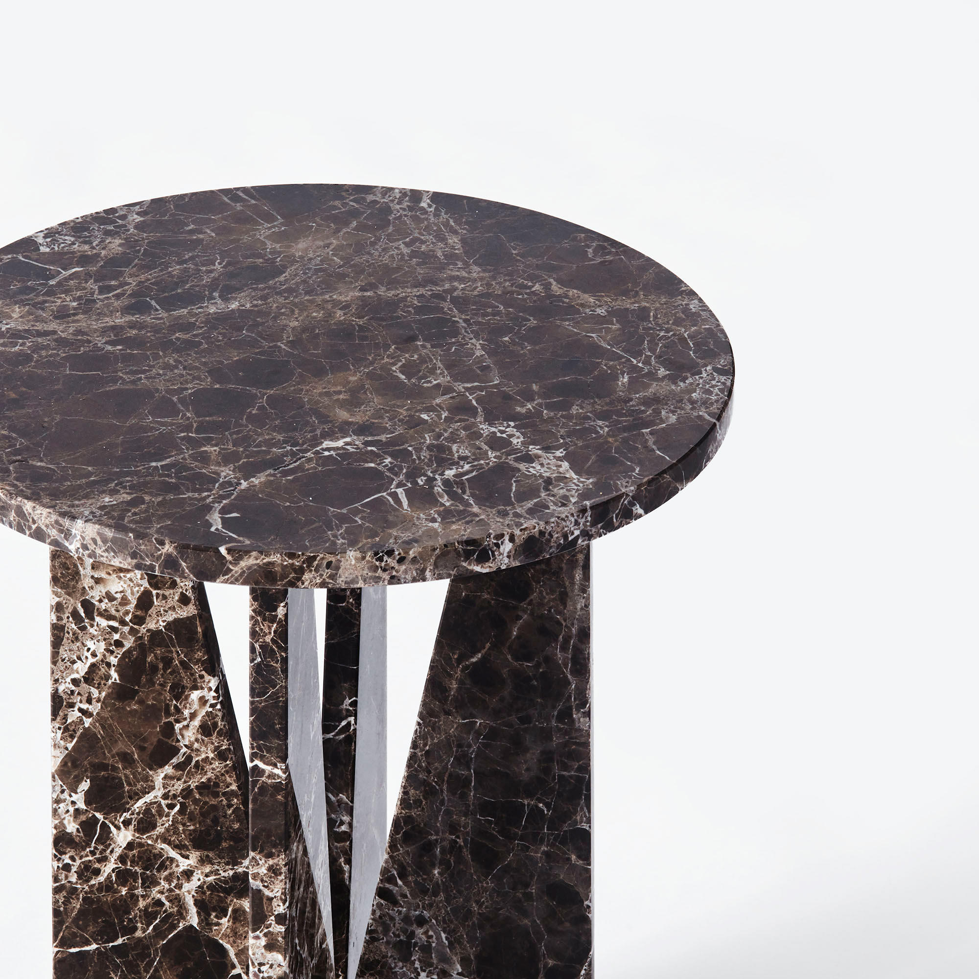 V Side Table Dark Emperador | Architonic