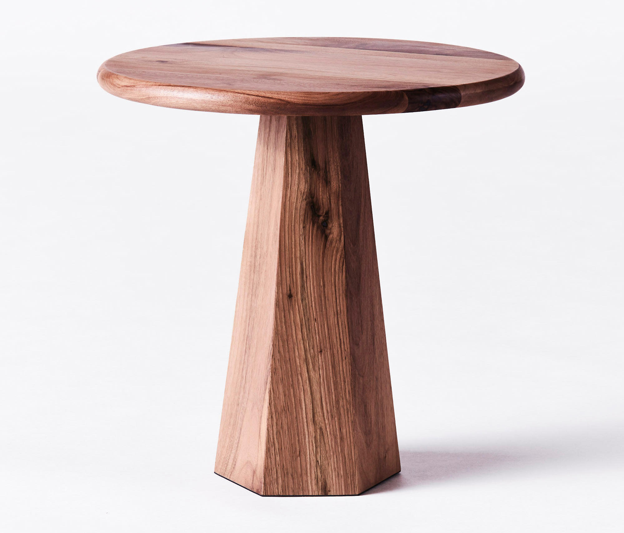 Hexagon Side Table Walnut | Architonic
