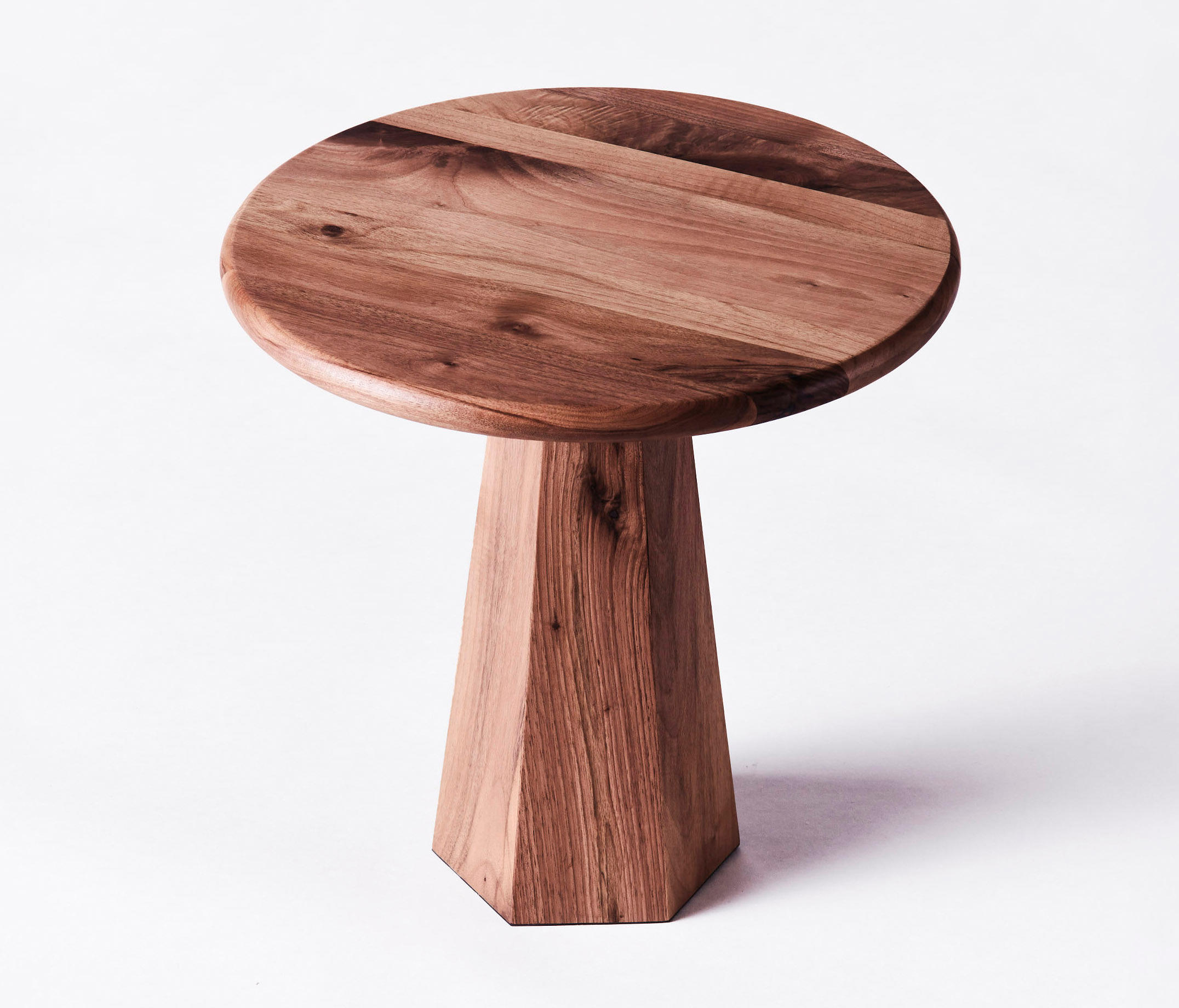 Hexagon Side Table Walnut | Architonic