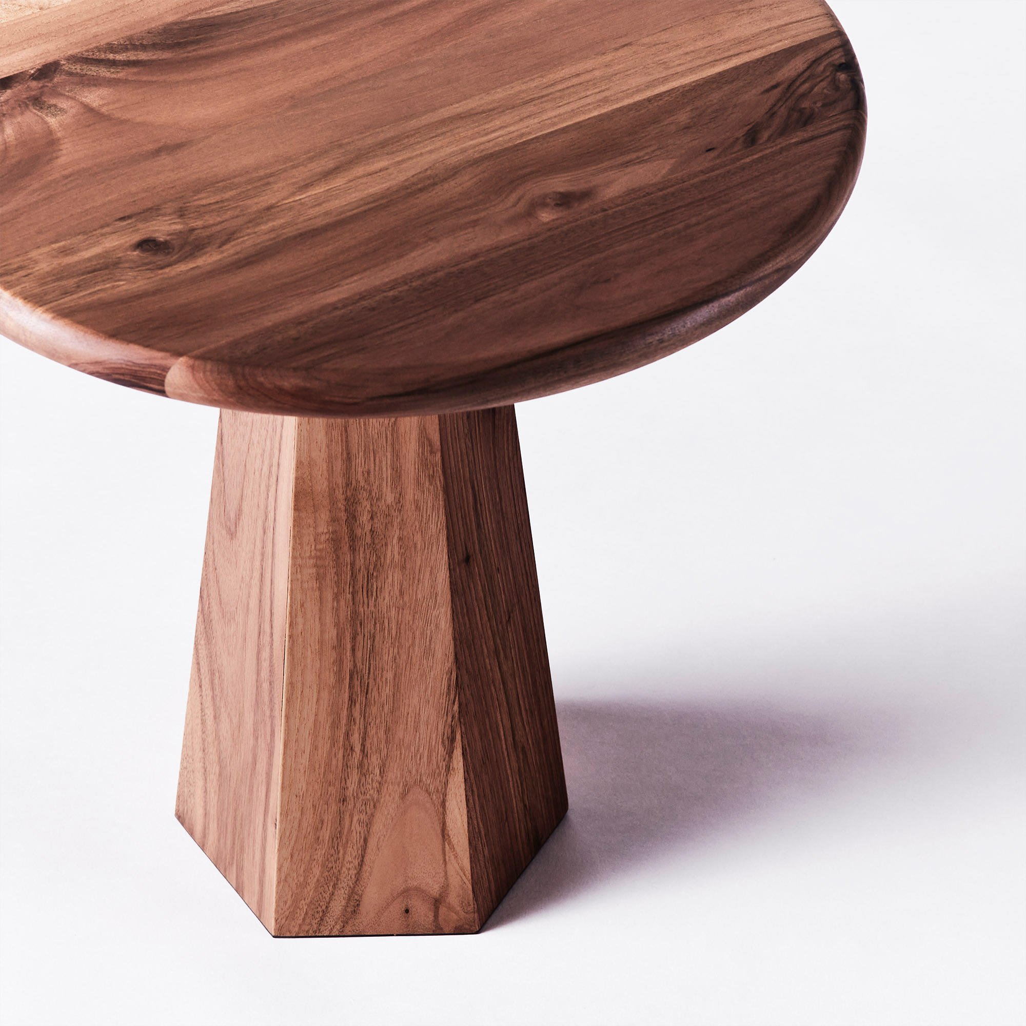 Hexagon Side Table Walnut | Architonic