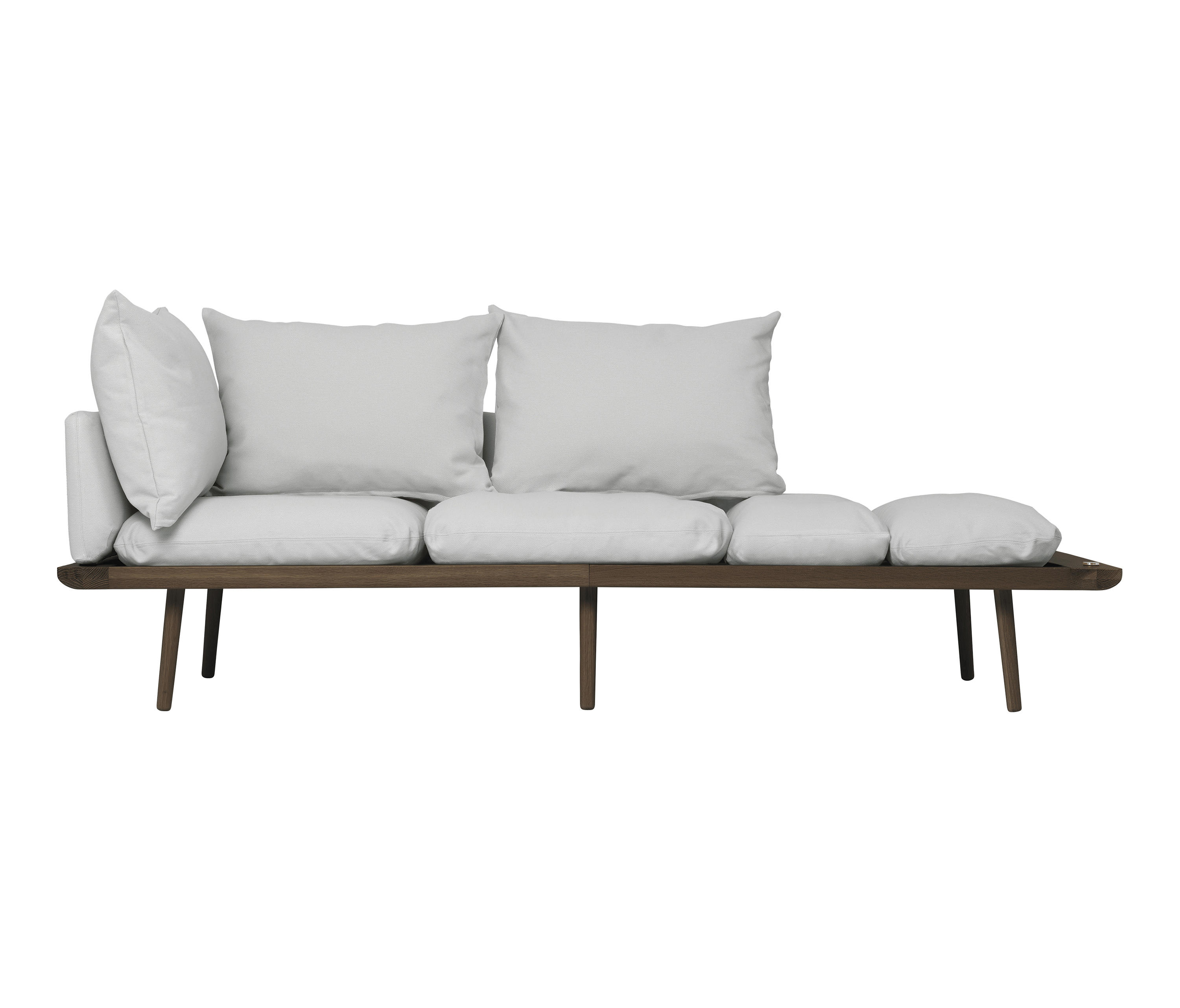 Lounge Around | 3-seater sofa, dark oak, sterling | Architonic