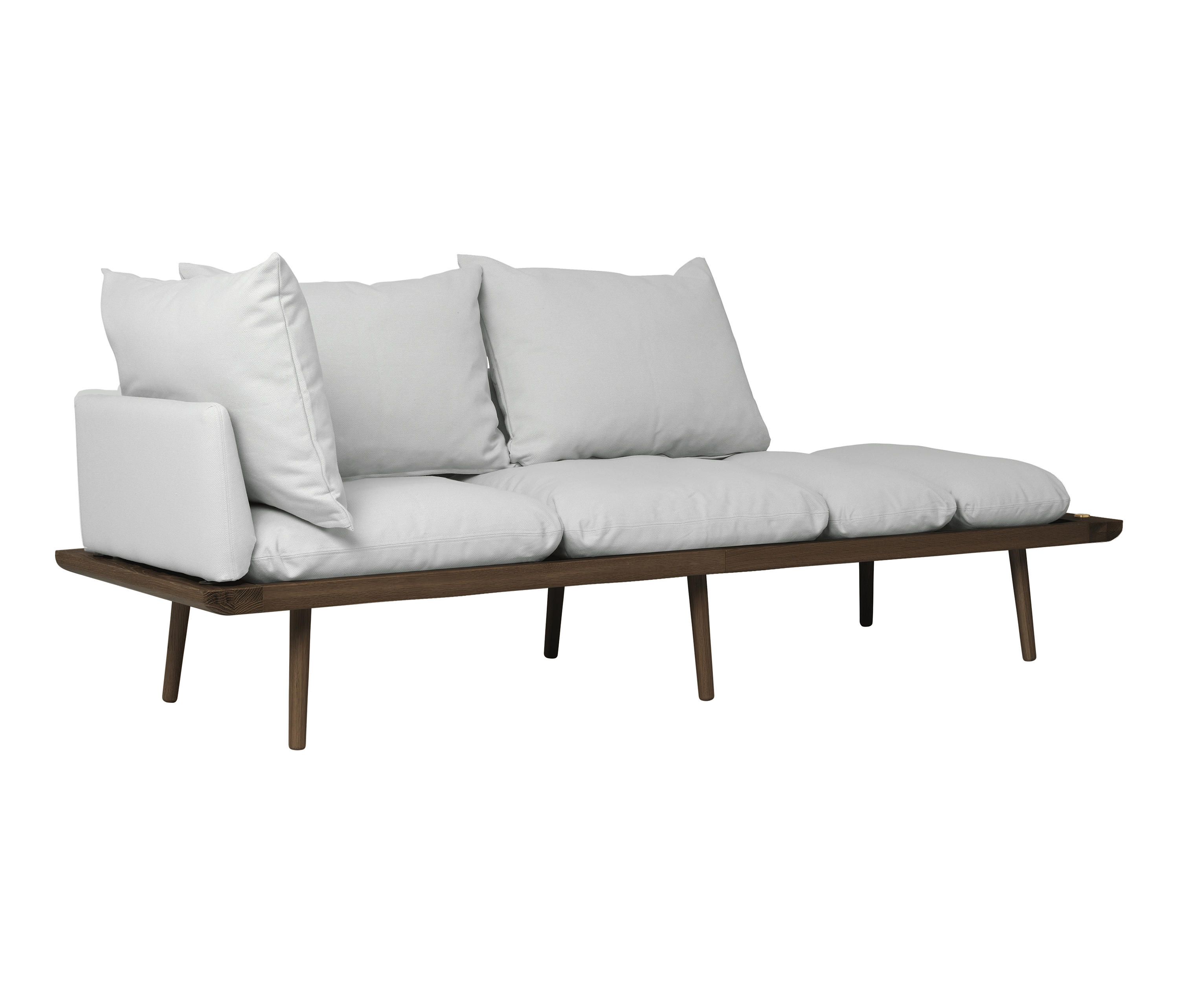 Lounge Around | 3-seater sofa, dark oak, sterling | Architonic
