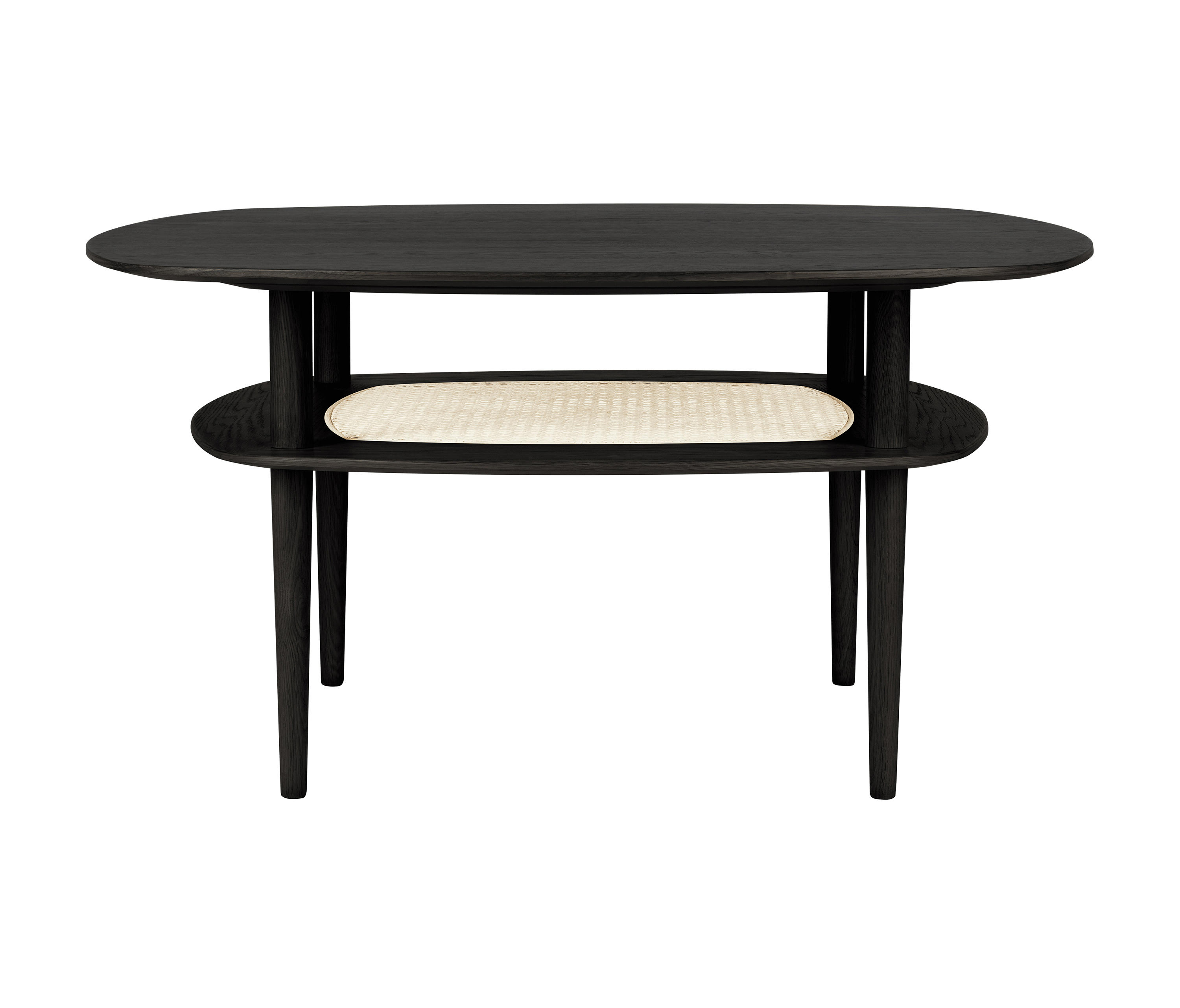 Together | coffee table, smooth square, black oak | Architonic