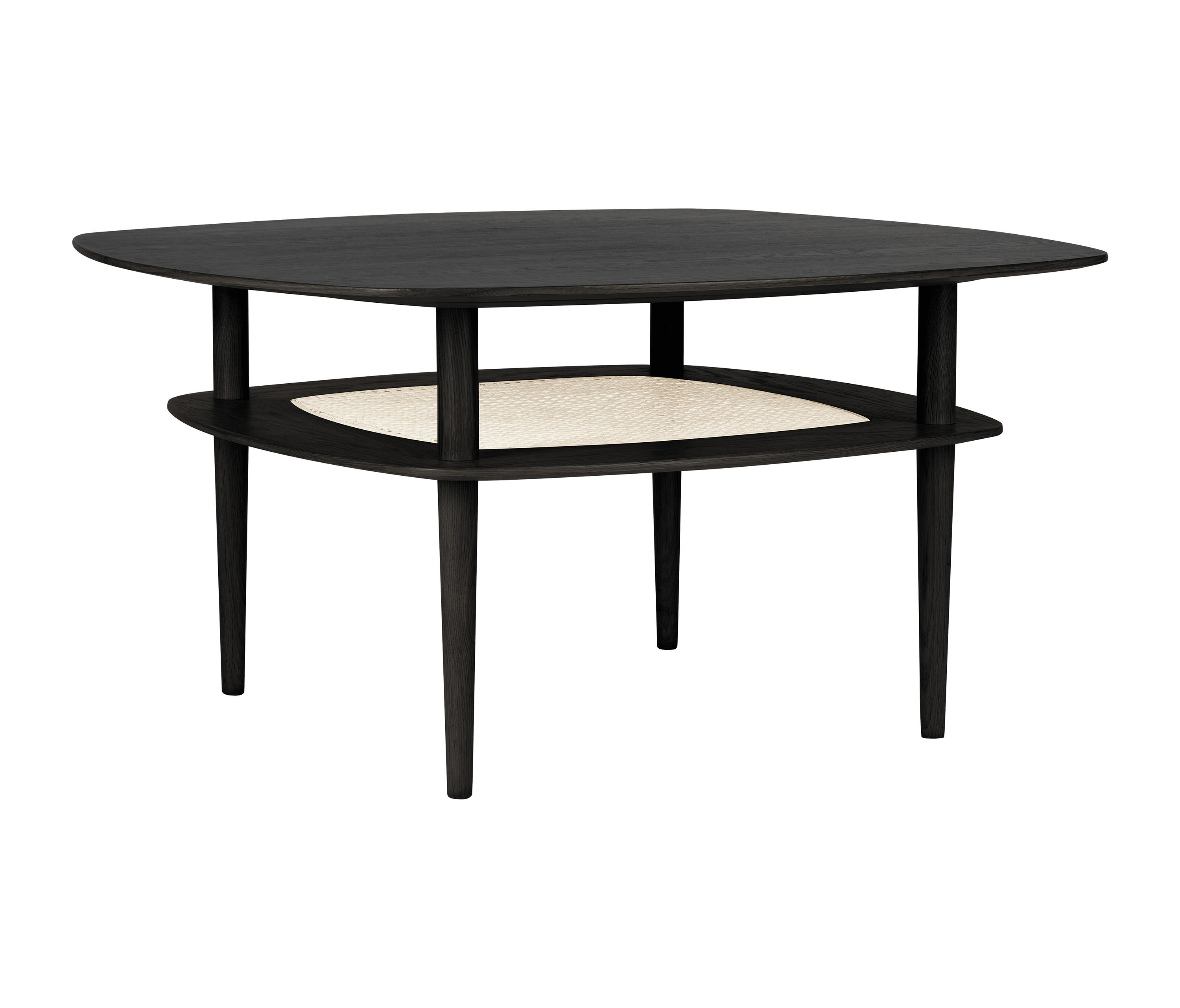 Together | coffee table, smooth square, black oak | Architonic