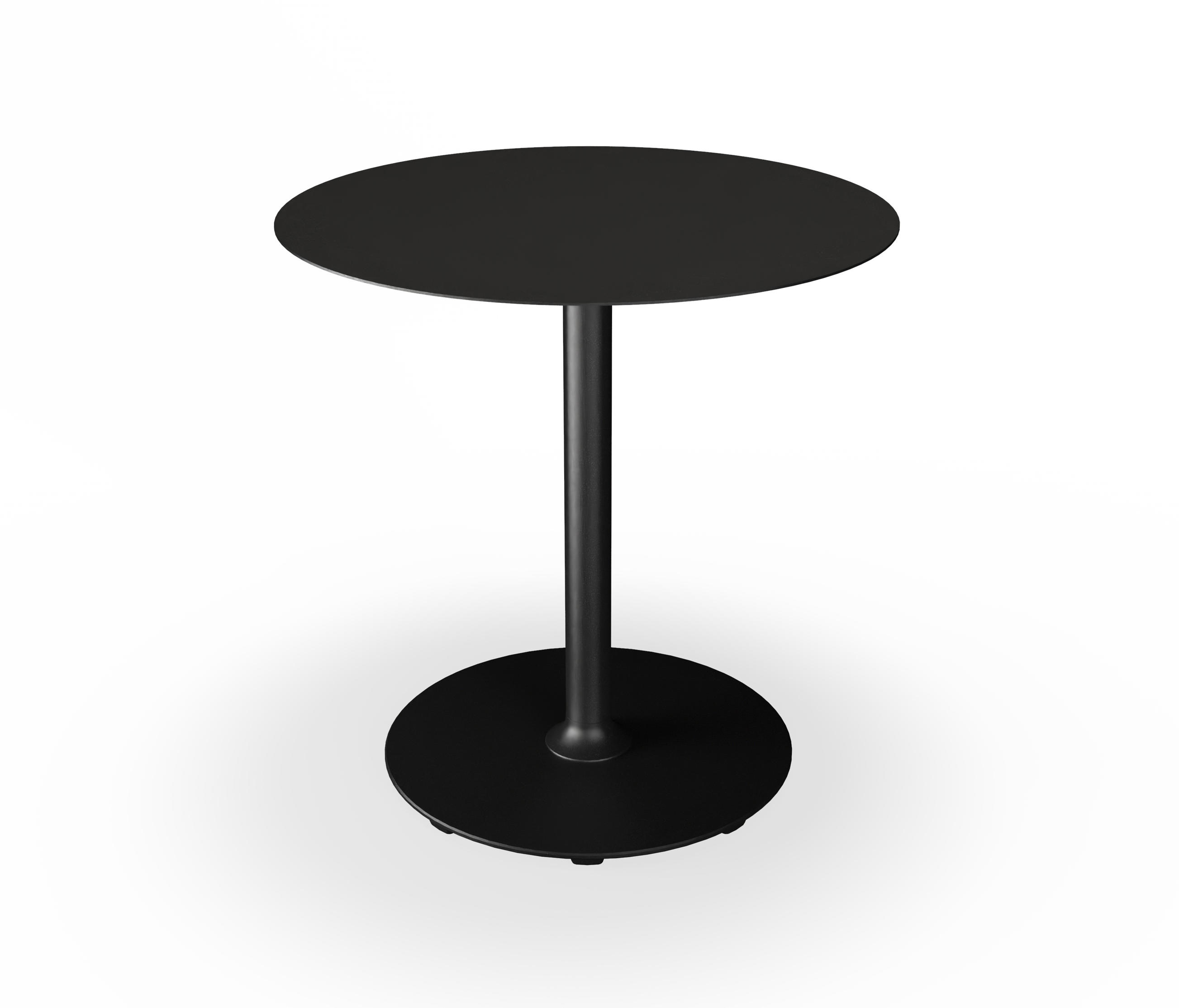 PICO | Café Table with round base Ø74 cm Black | Architonic