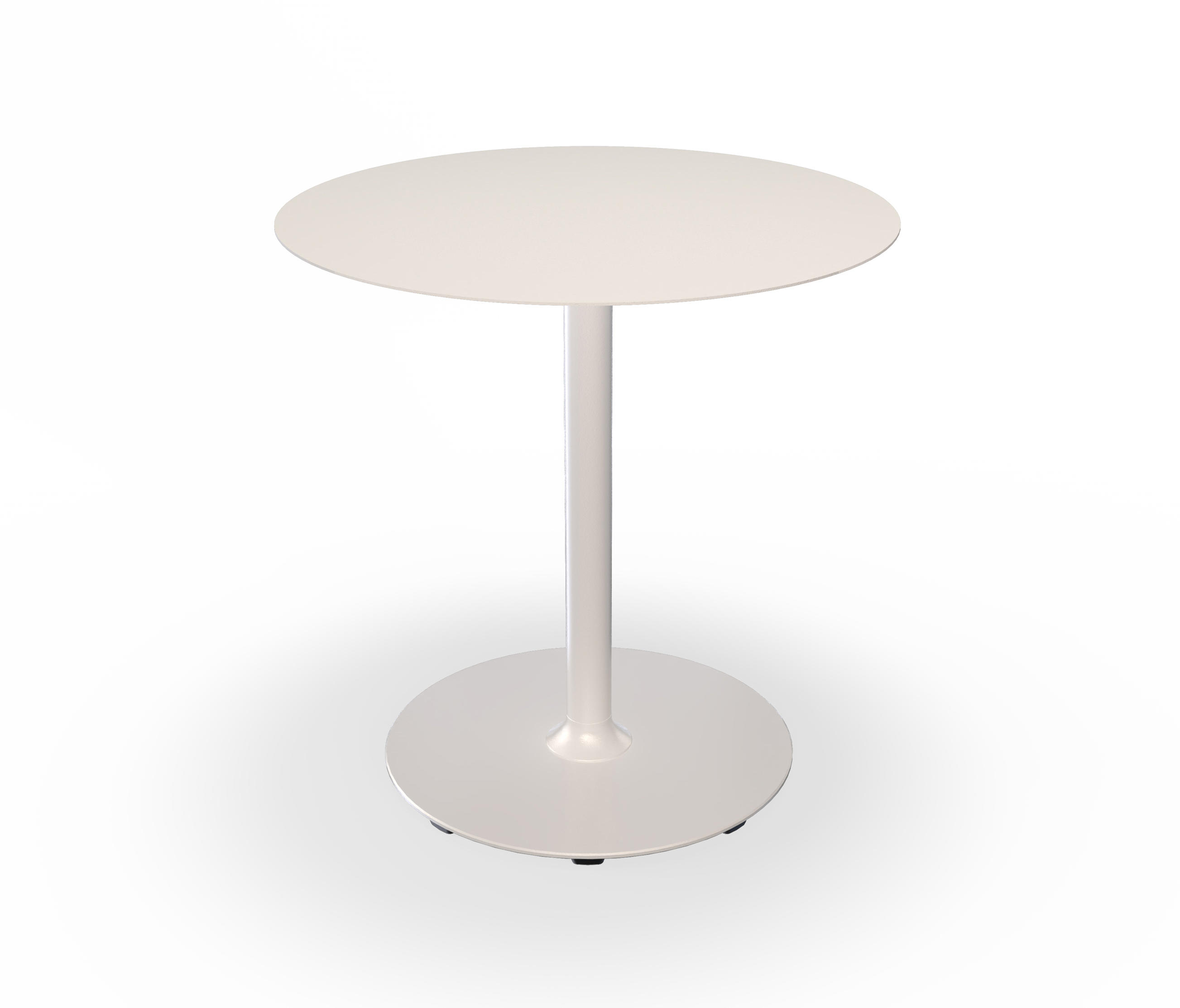 PICO | Café Table with round base Ø74 cm Muted White | Architonic