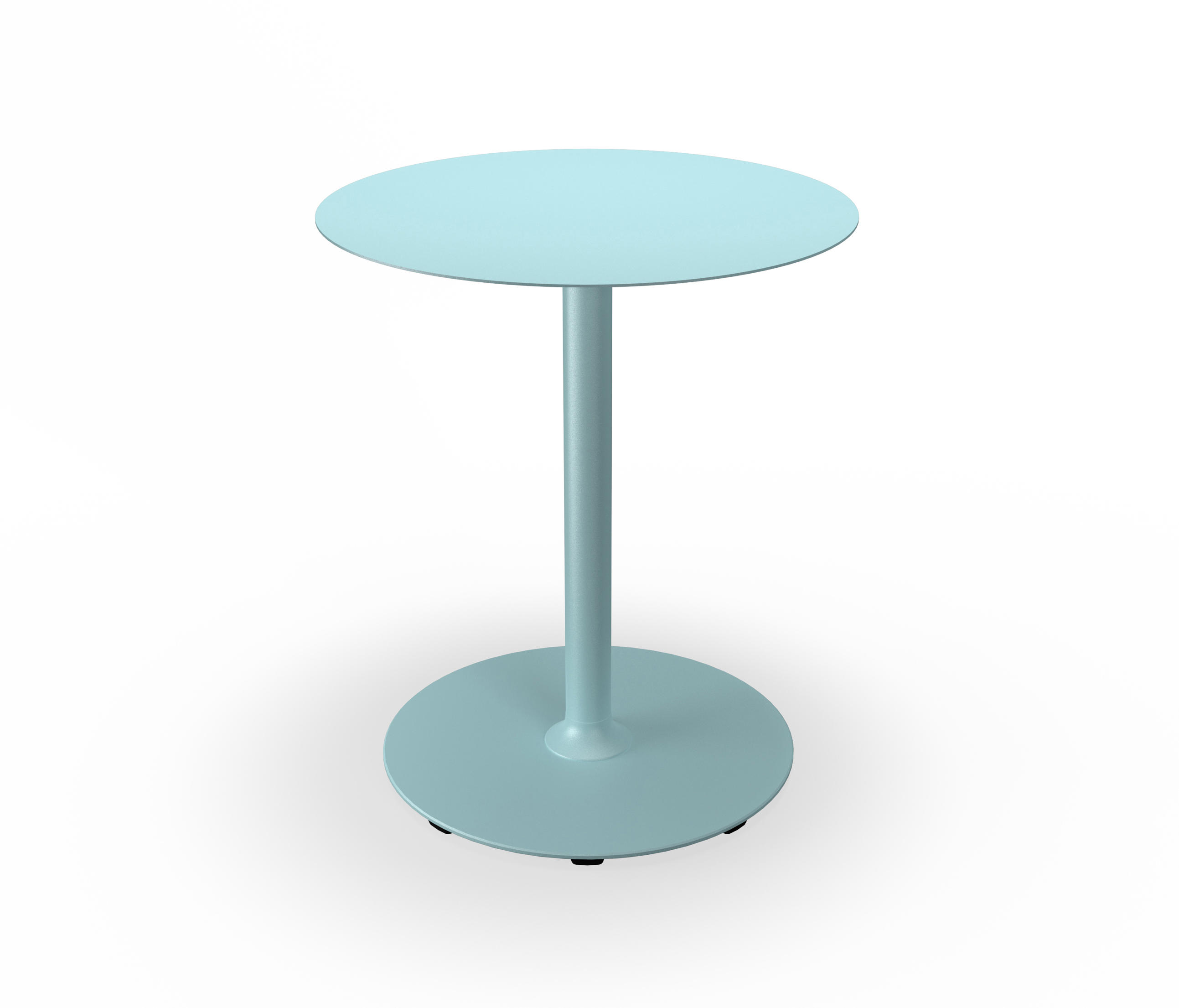PICO | Café Table with round base Ø64 cm Ice Blue | Architonic