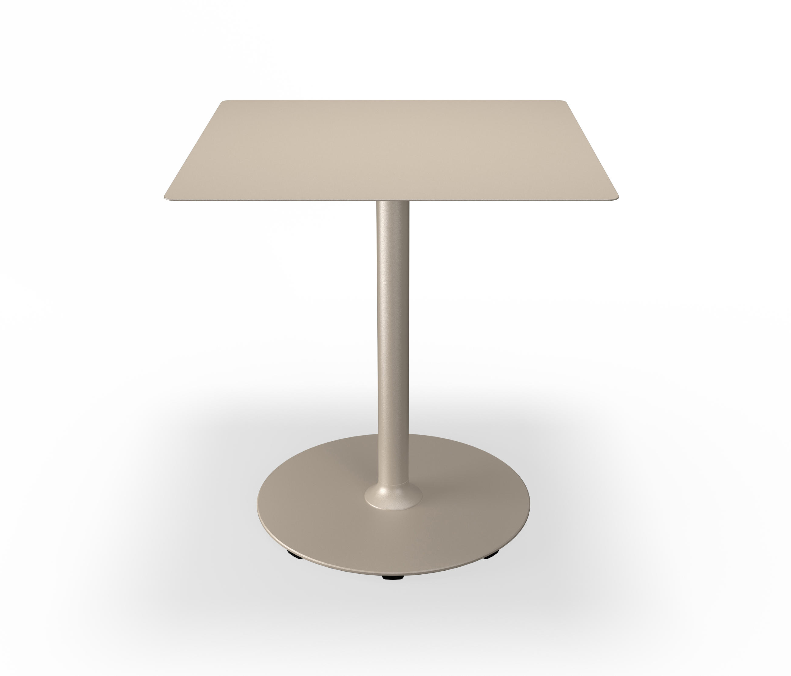PICO | Café Table with round base 70x70 cm Beige | Architonic