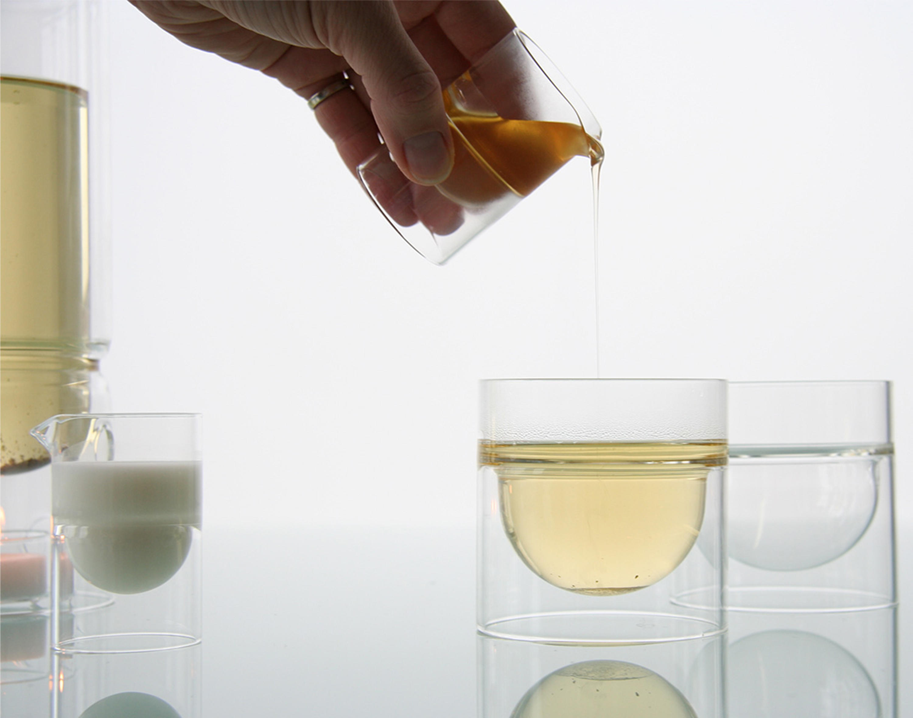 float sugar + cream | double walled glassware | Architonic