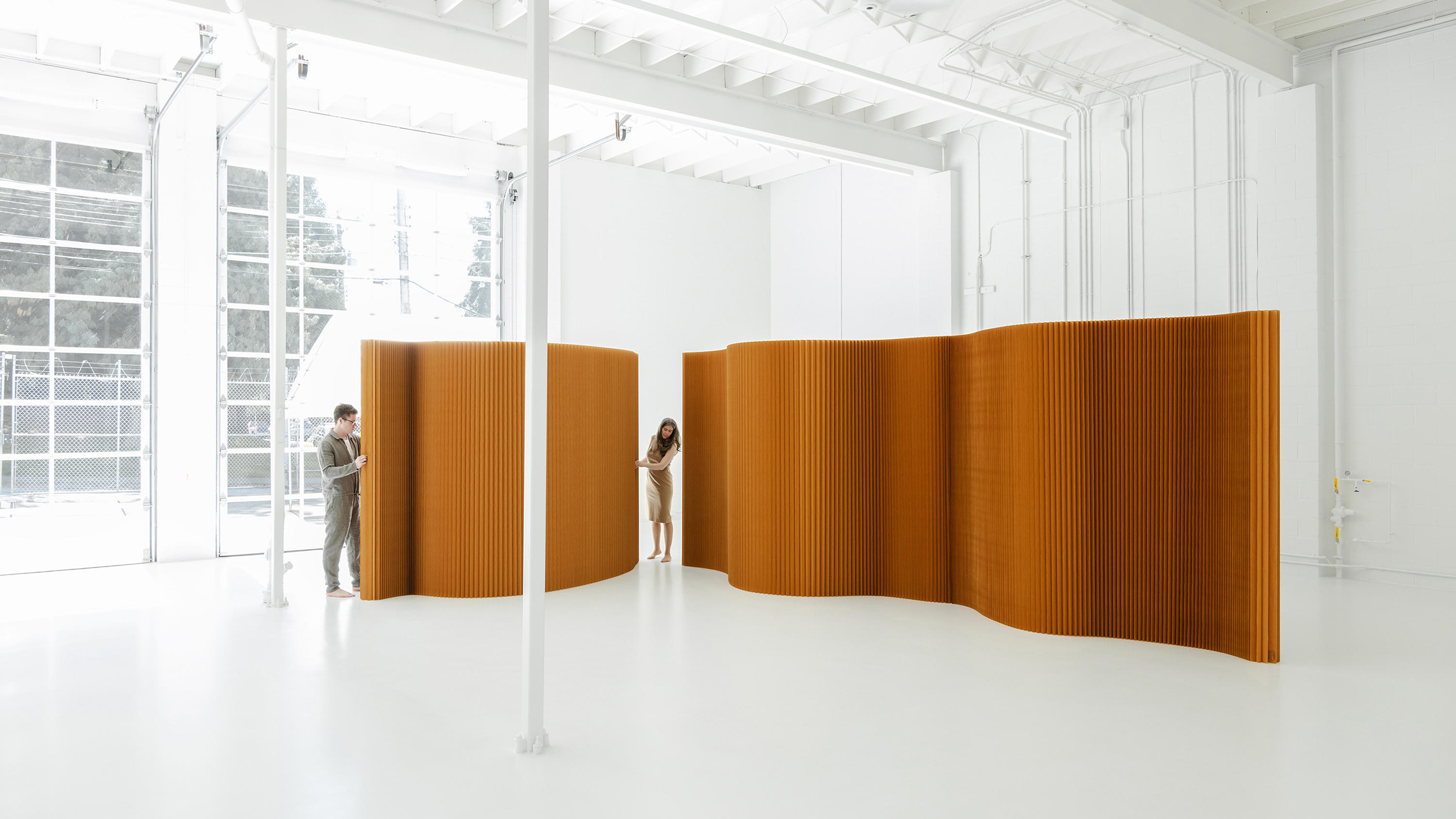 paper softwall | flexible freestanding partition | Architonic