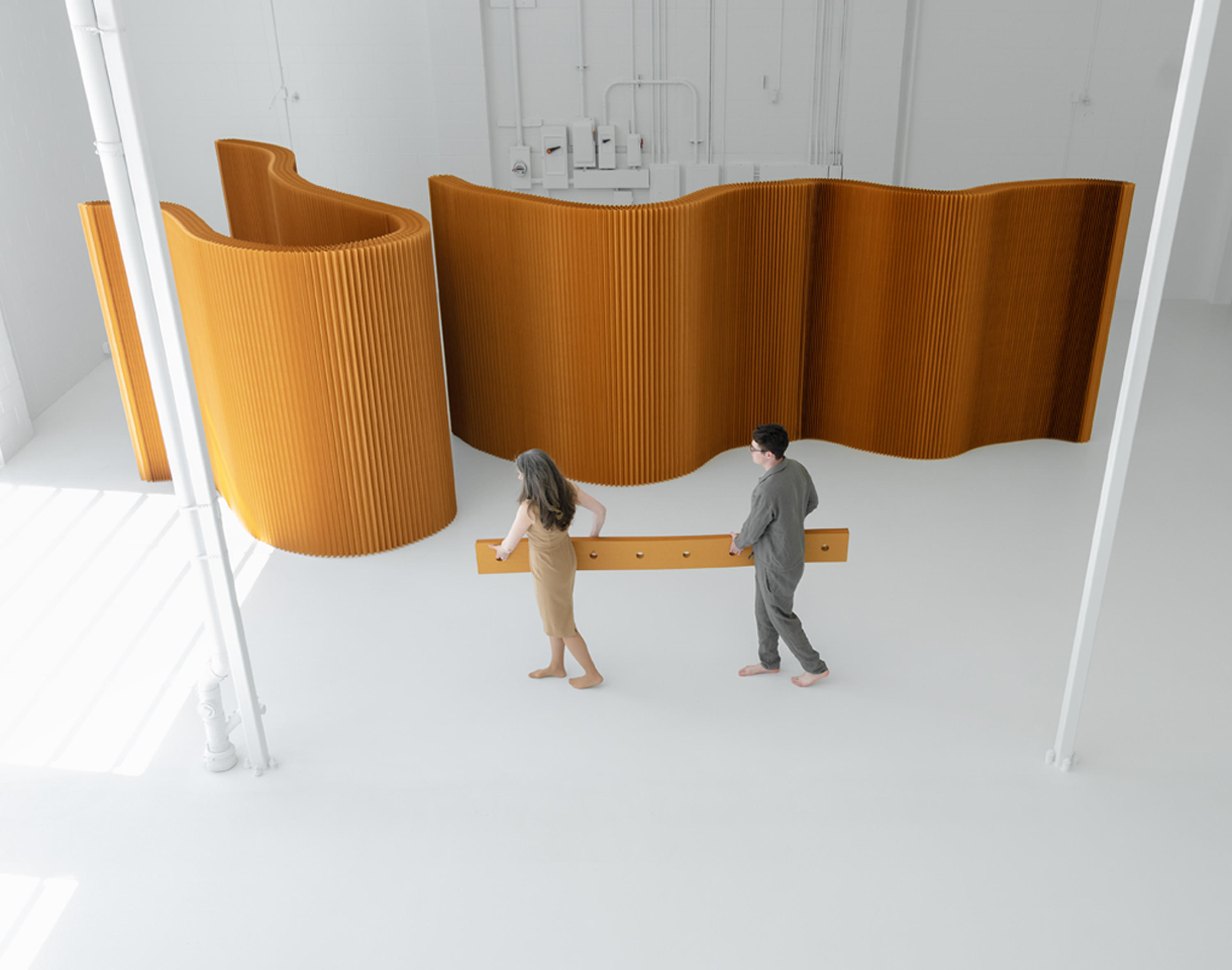 paper softwall | flexible freestanding partition | Architonic
