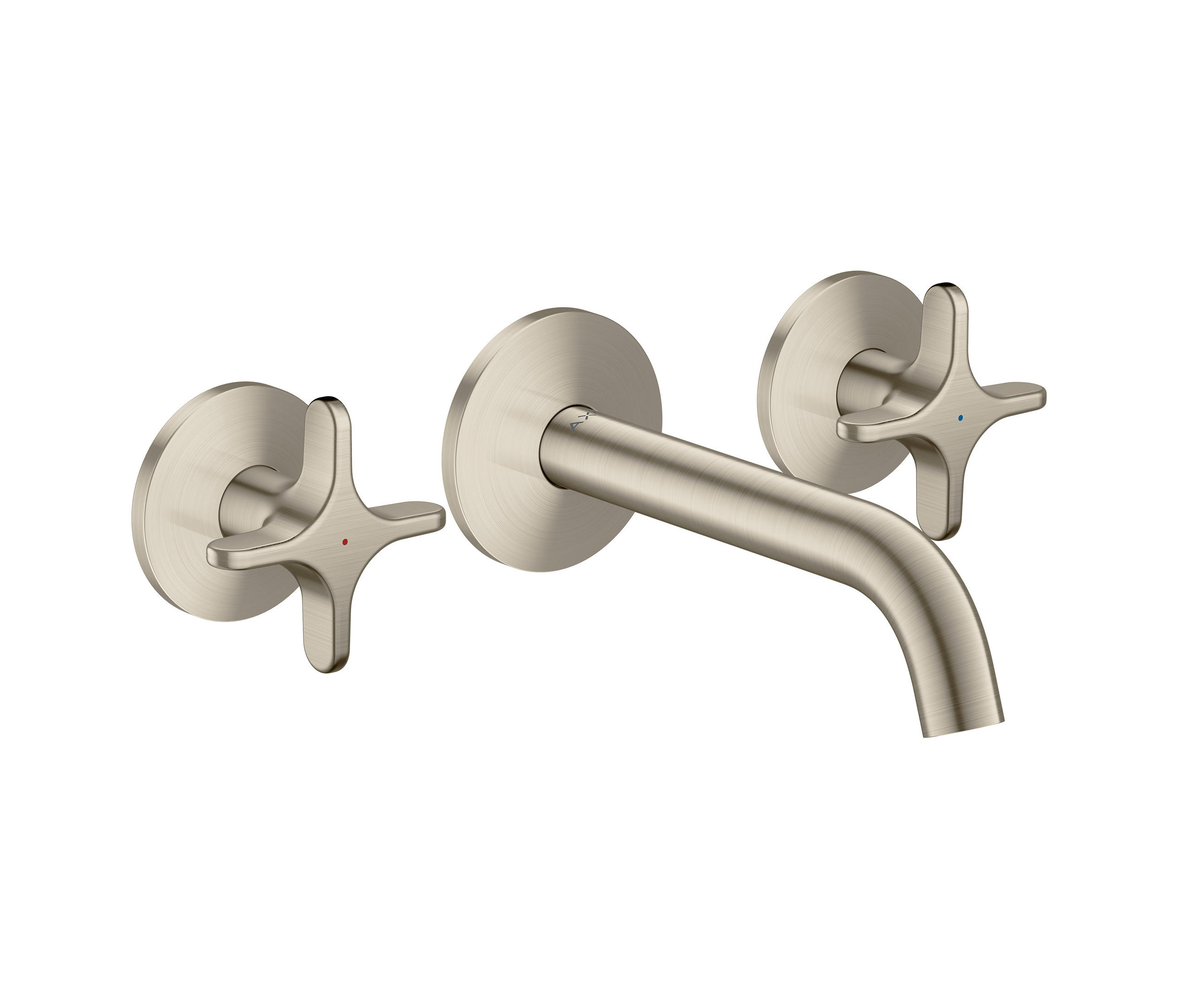AXOR One 3-hole basin mixer for concealed installation wall-mounted ...