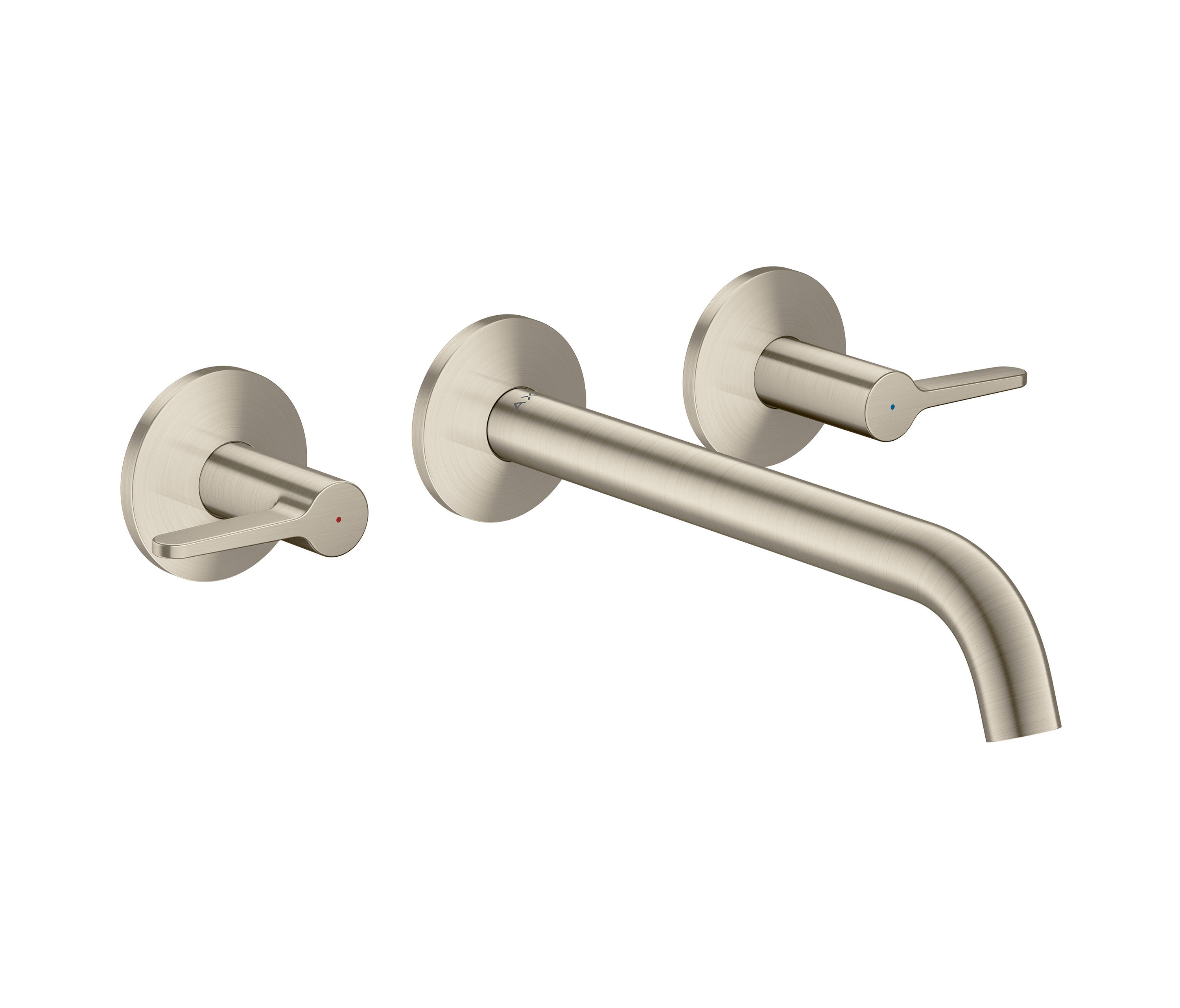 AXOR One 3-hole basin mixer for concealed installation wall-mounted ...