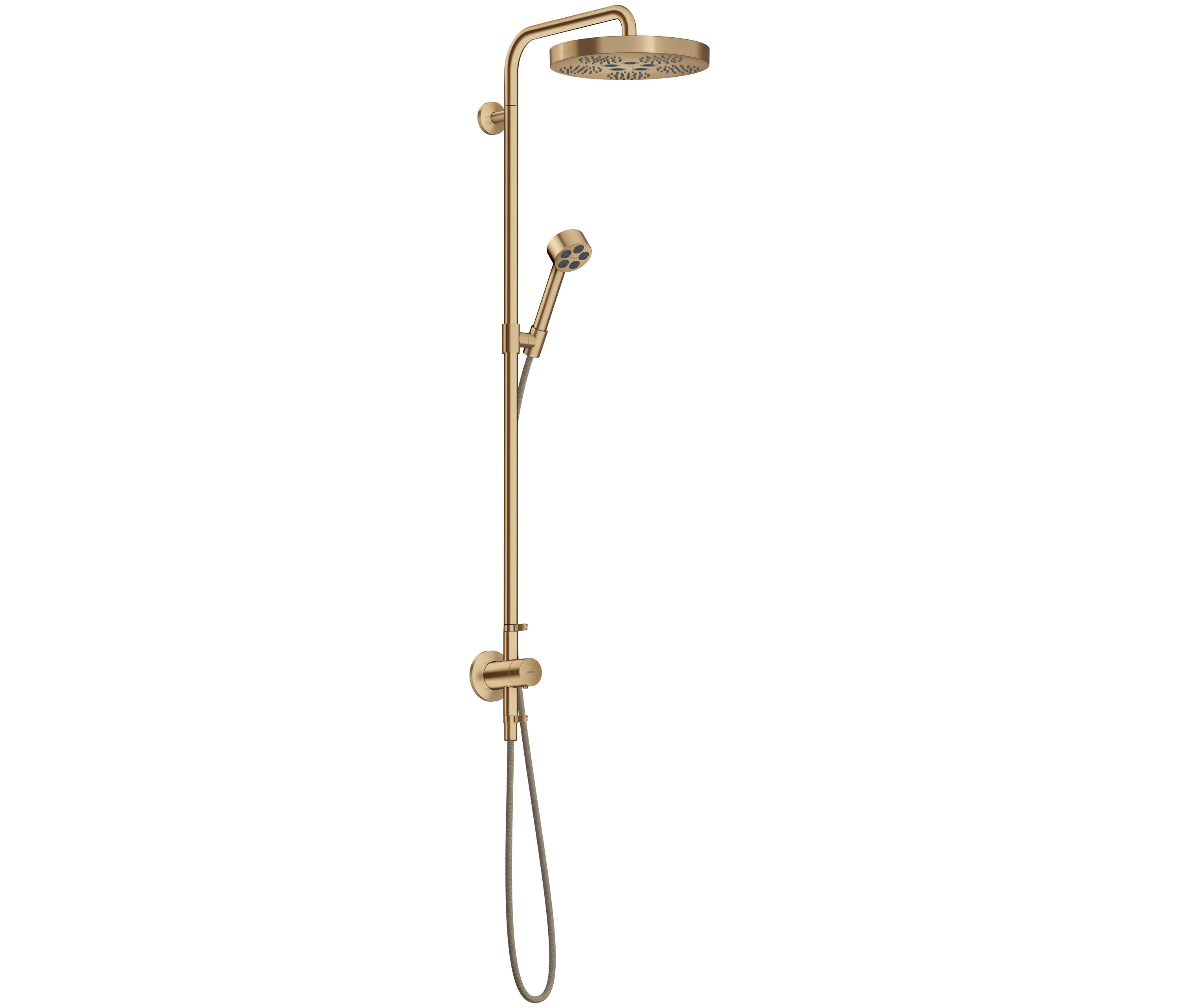 AXOR One Showerpipe with thermostat and overhead shower 280 1jet ...