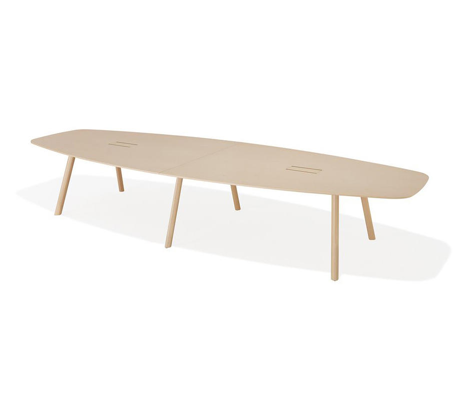 Creva curved rectangle table, without or with top joint | Architonic