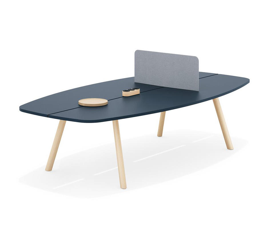 Creva curved rectangle table, without or with top joint | Architonic