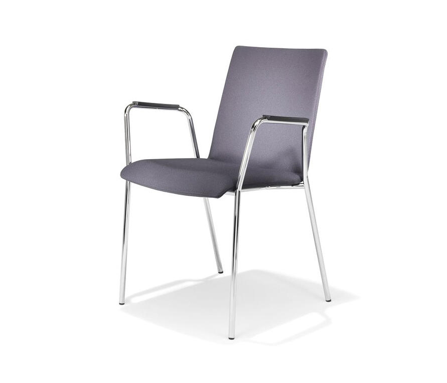 Duo chair on 4 metal legs | Architonic