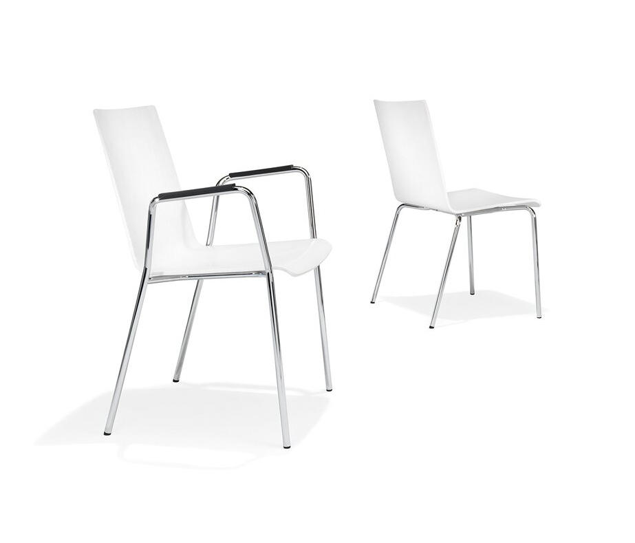 Duo chair on 4 metal legs | Architonic
