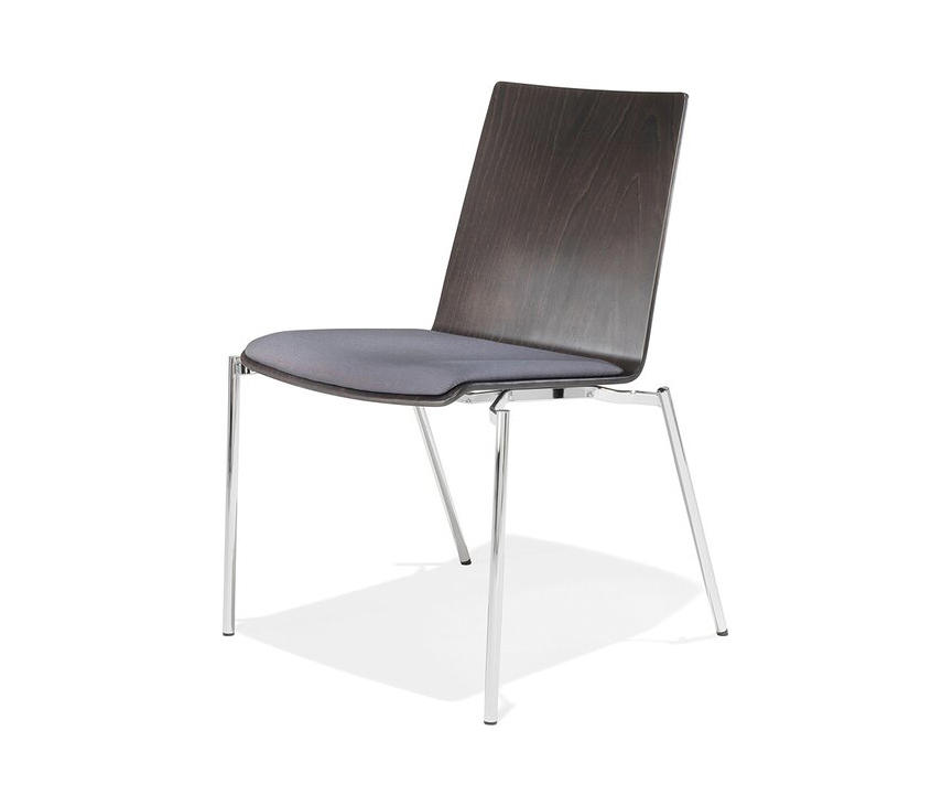 Duo chair on 4 metal legs, integrated frame linking | Architonic