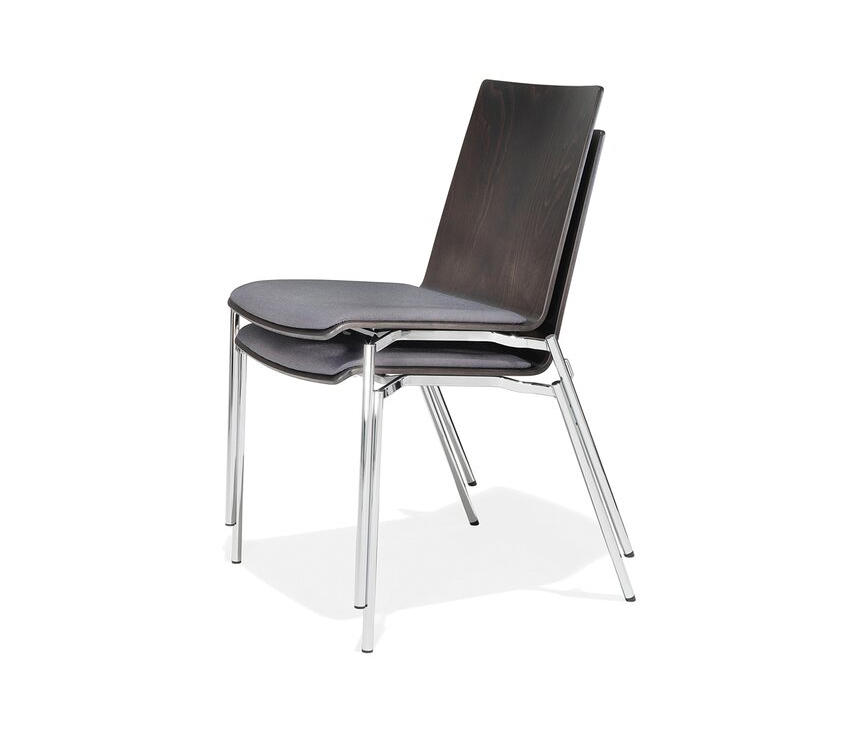 Duo chair on 4 metal legs, integrated frame linking | Architonic