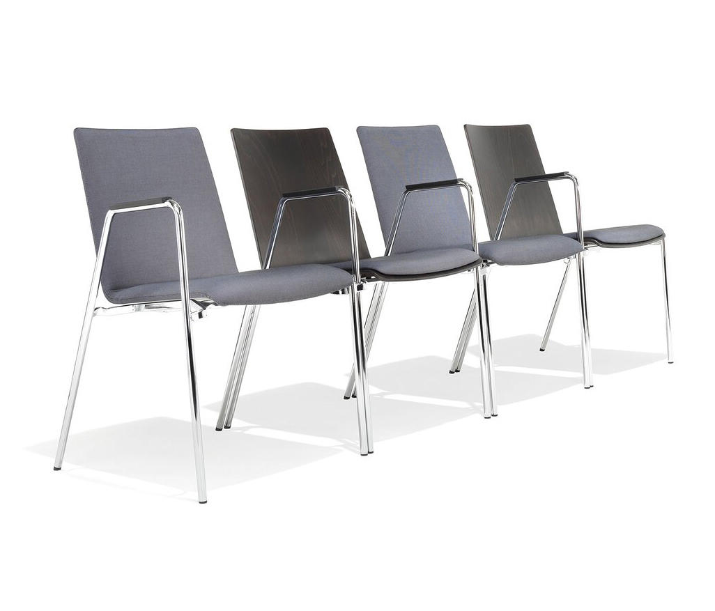 Duo chair on 4 metal legs, integrated frame linking | Architonic