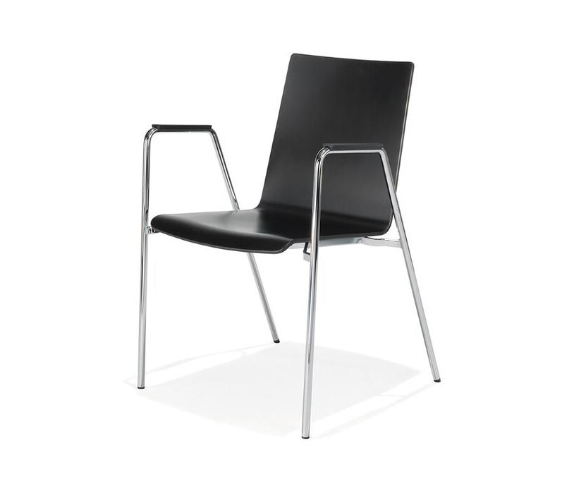 Duo chair on 4 metal legs, integrated frame linking | Architonic
