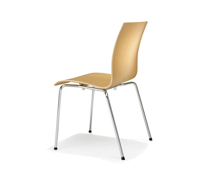 Trio chair on 4 metal legs | Architonic