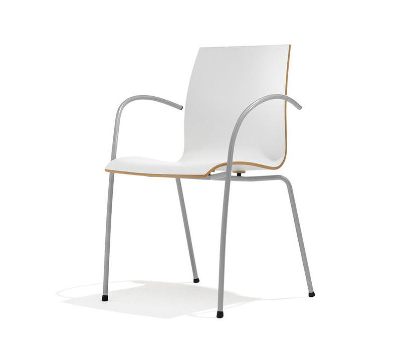 Trio chair on 4 metal legs | Architonic