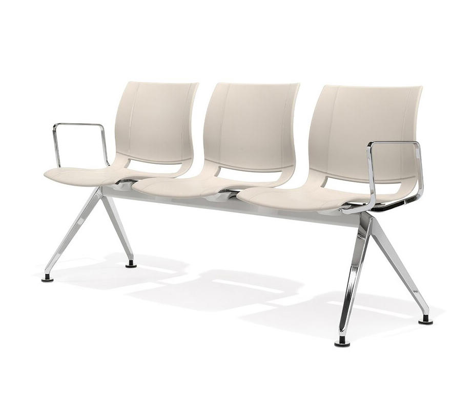 uni_verso 2-, 3-, 4-, 5-, 6-seater bench, plastic seat shell | Architonic