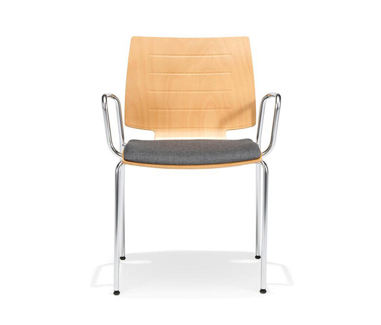 uni_verso chair on 4 metal legs, plywood seat shell | Architonic