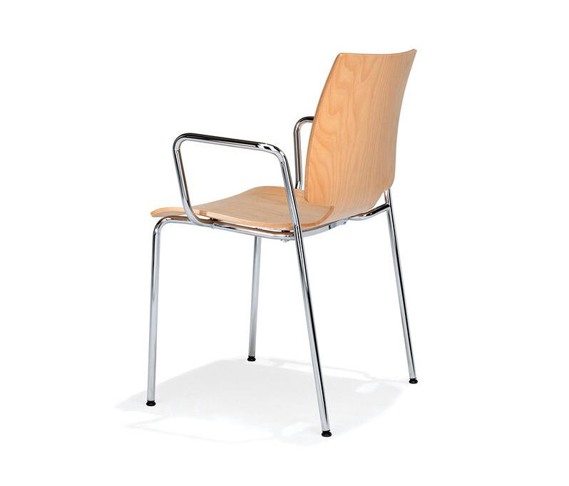 uni_verso chair on 4 metal legs, plywood seat shell | Architonic