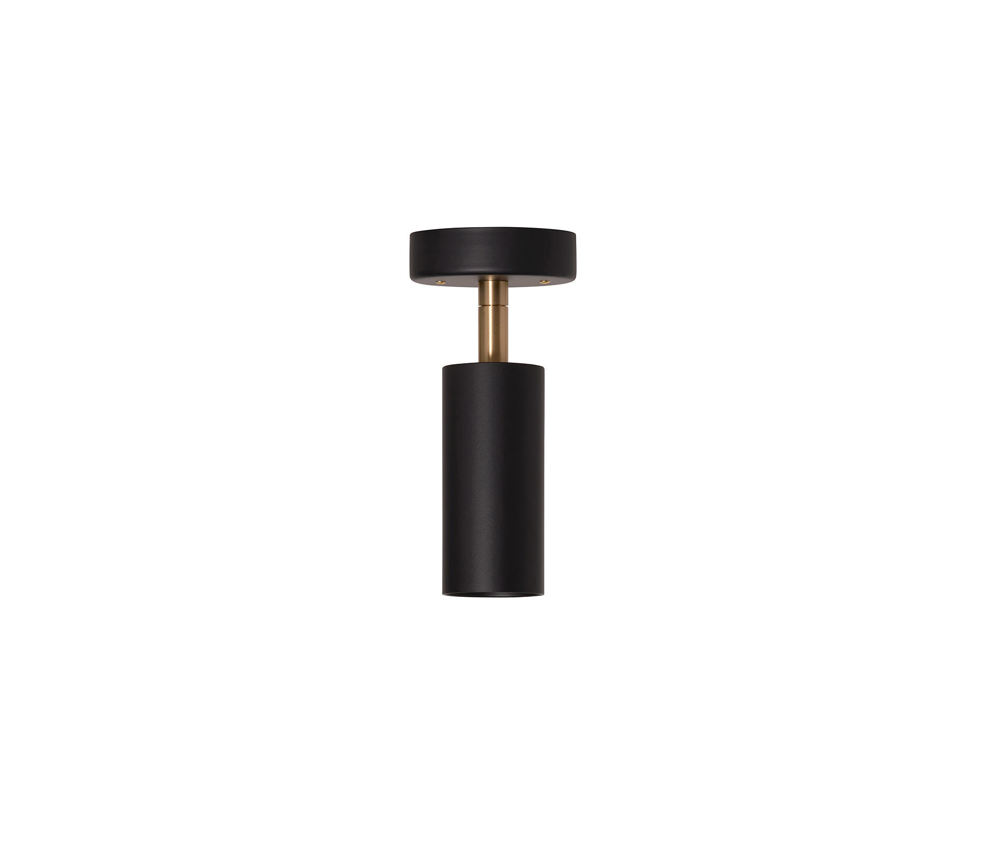 Joey Spot with Cup - Small - Black/Brass (Height 190mm) | Architonic